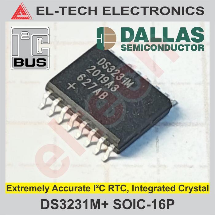 Jual DS3231 DS 3231 DS3231M+ 3231M+ SOIC 16P Extremely Accurate I2C RTC - Kota Surabaya - ELTECH ...