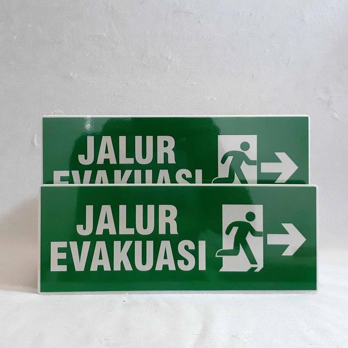 Jual Akrilik Jalur Evakuasi, Akrilik Sign Evakuasi, Rambu Jalur ...