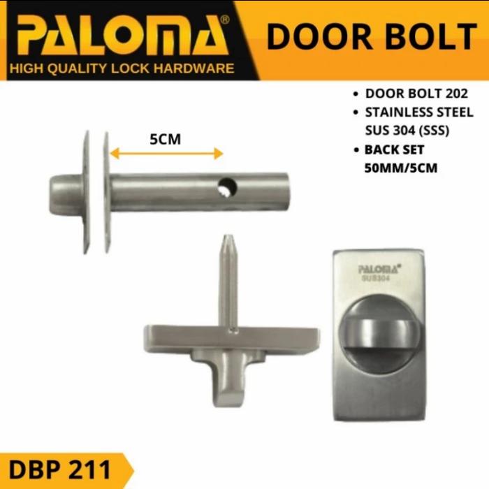 Jual PALOMA DBP 211 DOOR BOLT 202 | GRENDEL PUTAR KUNCI TAMBAHAN ...