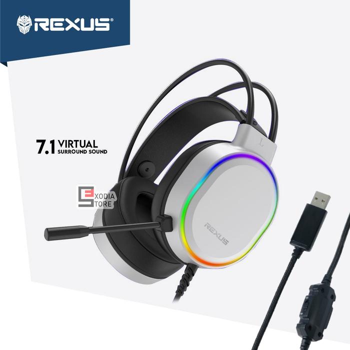 Promo Rexus Headset Gaming Thundervox HX9 RGB USB Plug Surround 7.1 ...