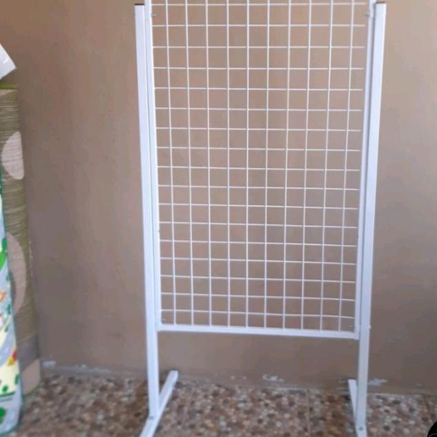 Jual Rak Bingkai Mundo 100cm x 60cm + Kaki Tiang Rak Display Aksesoris ...