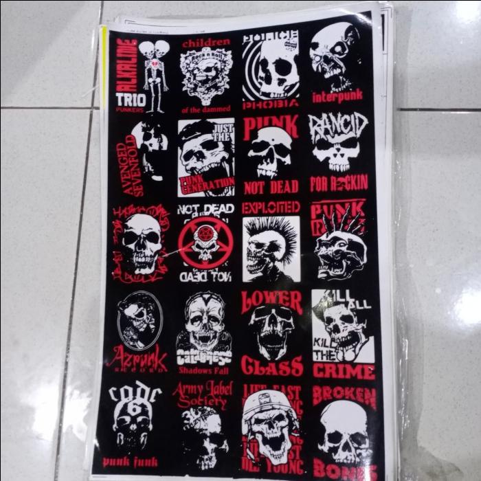 Jual Sticker Lembaran #21 Logo Musik Metal - Kab. Banyumas - AMANDA ...