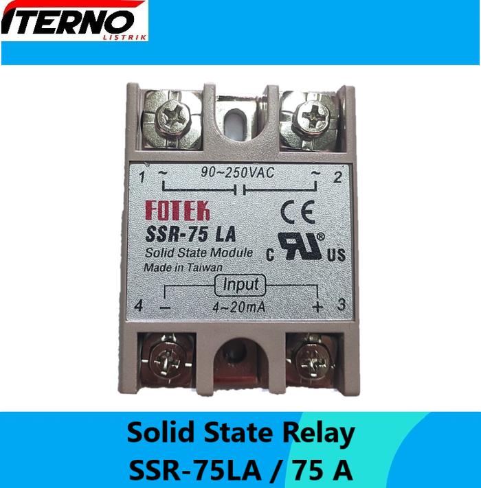 Jual Solid State Relay SSR-75LA Fotek SSR75LA 75A - Kota Tangerang - ITERNO LISTRIK | Tokopedia