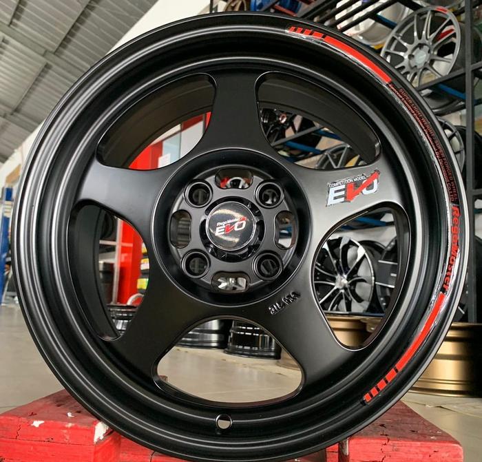 Jual velg evo Regamaster R15 pcd 4x100 Lebar 6.5 ET40 velg mobil ring ...