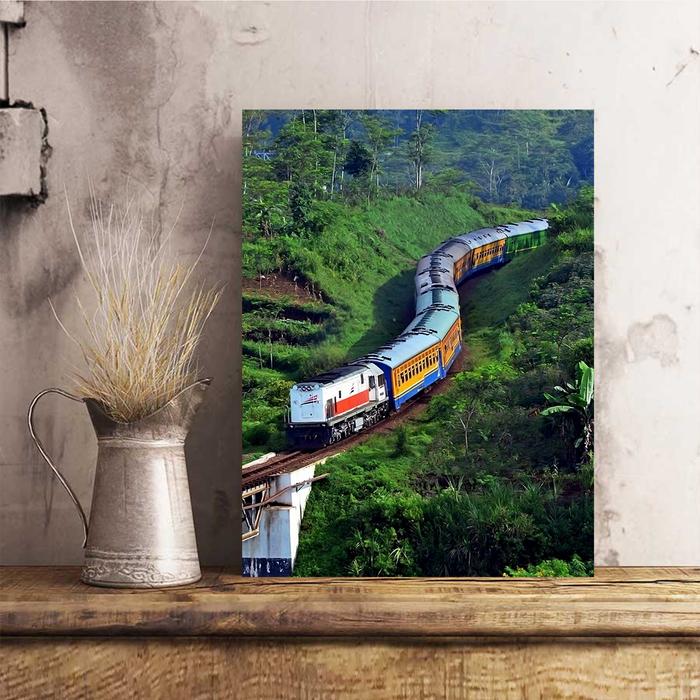 Jual Poster KERETA API 8 Hiasan Dinding Poster Kayu Pajangan Dekorasi ...