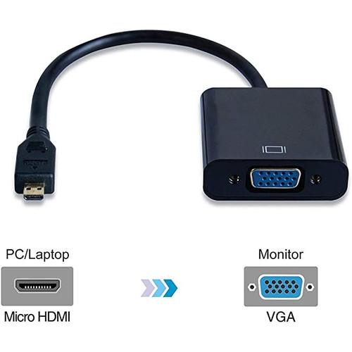Jual Converter micro HDMI to VGA Adapter Cable With Audio Output - Kab ...