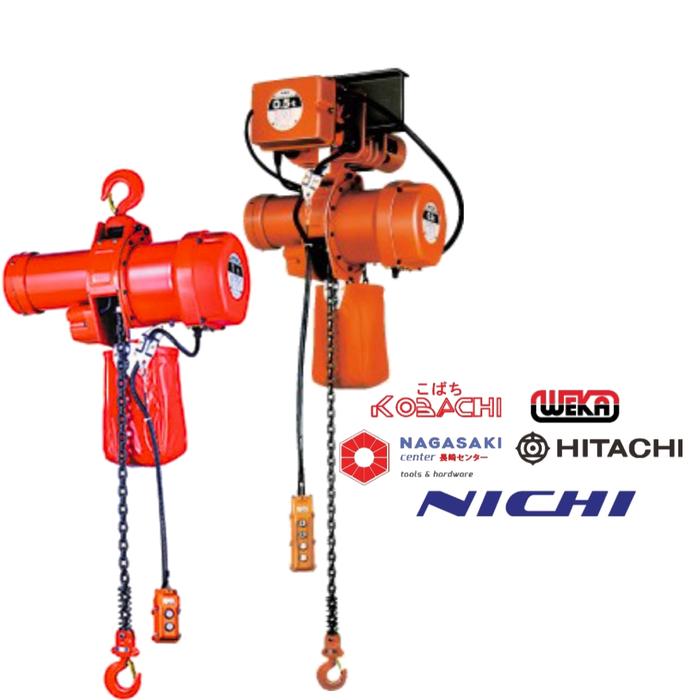 Jual electric chain hoist 2 ton × 12meter with trolley NITCHI JAPAN ...