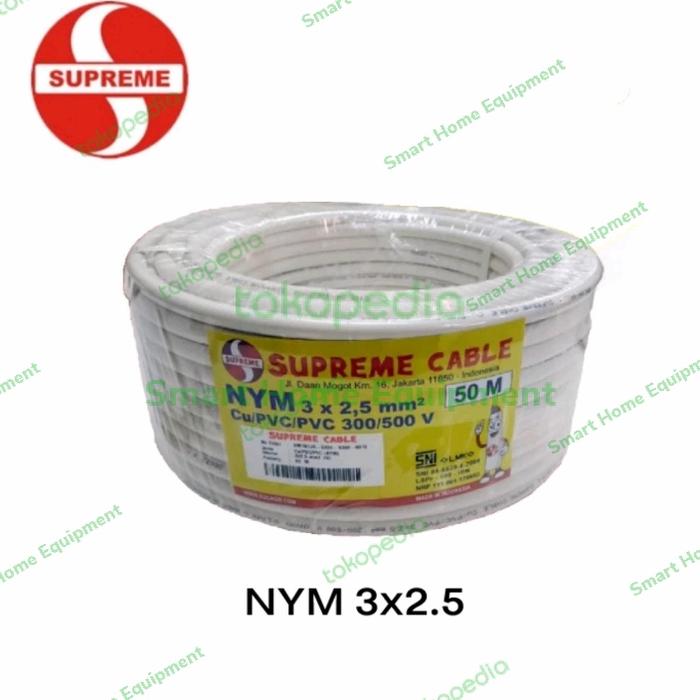 Jual Kabel NYM Supreme 3x2.5 3x2,5 @50M Kawat Tembaga Asli 50 Meter - Jakarta Selatan - Smart ...