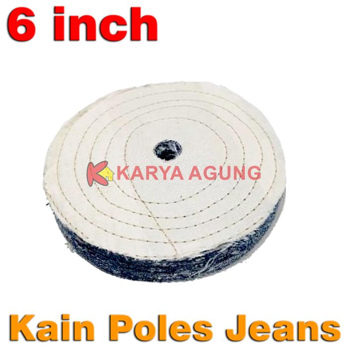 Jual Mata Gerinda Kain Jeans Poles 6 inch / Gurinda Jins Polishing ...