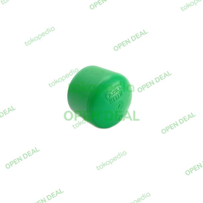 Jual CAP PPR 1/2" inch Rucika Green / Dop PP-R/ Dop Air Panas 20MM ...