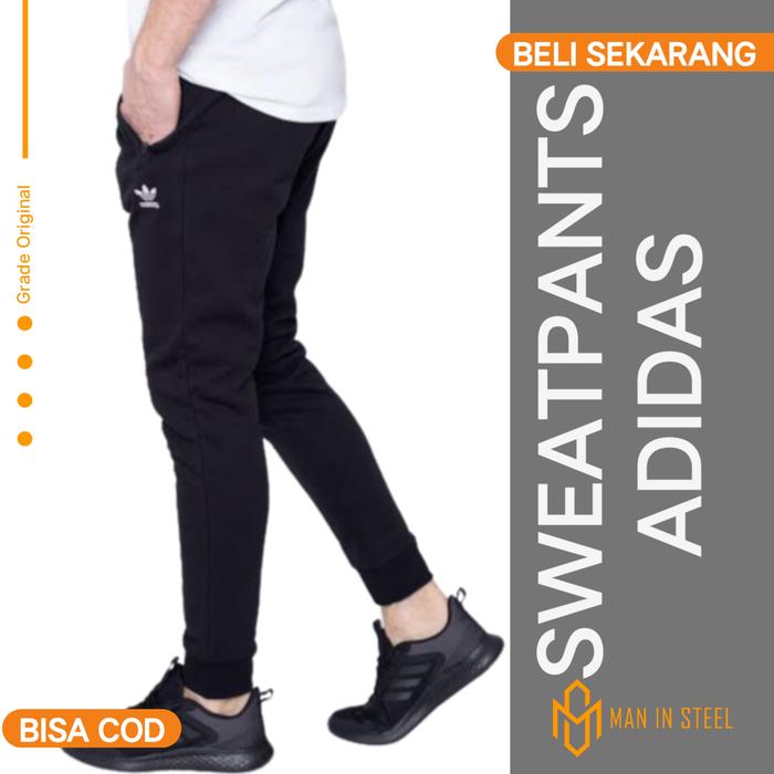 Jual Celana Jogger Training Panjang Pria Adidas Classic Grey Grade ...