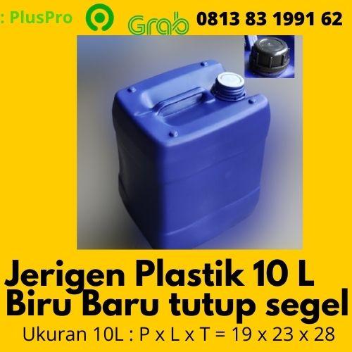 Jual Jerigen plastik Baru jrigen / Drigen / dirigen / 10 L Liter biru ...