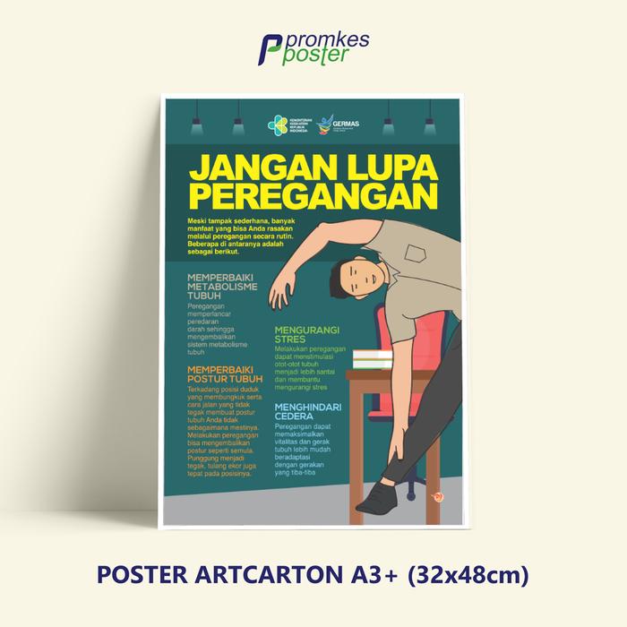 Jual Poster Kesehatan Jangan Lupa Lakukan Peregangan - Kab. Tangerang ...