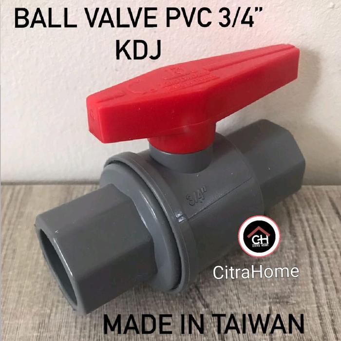 Jual Ball Valve PVC 3/4" KDJ Made in Taiwan - Kota Bandung - Cassie88 ...