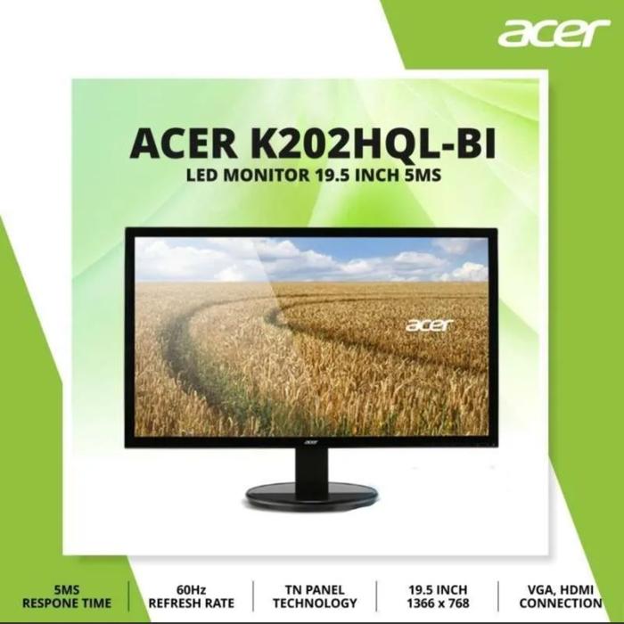 Jual Monitor LED ACER K202HQL 19 inch Garansi Resmi - Kota Medan ...