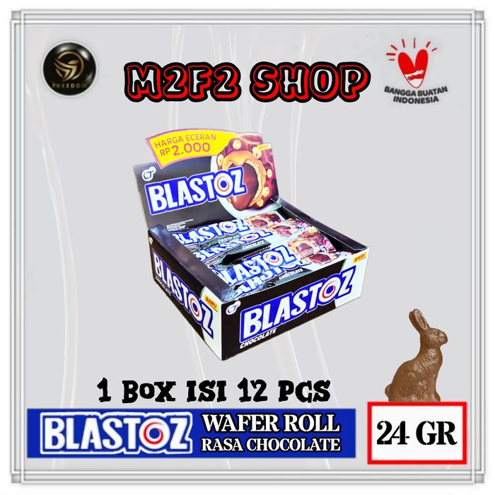 Jual Tango Wafer Roll Blastoz Chocolate | Krim Cokelat - 24 gr (1 Box ...