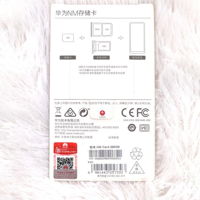 Jual Huawei Nano Memory Card 128gb & 256gb 90mb/s For Series Mate/pro ...