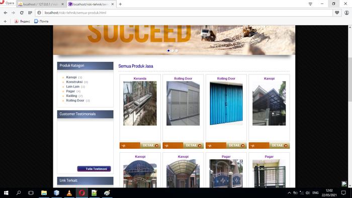 Jual P002 Source Code Company Profile Bengkel Stanles - Kota Bekasi - Priojava jasa programer ...