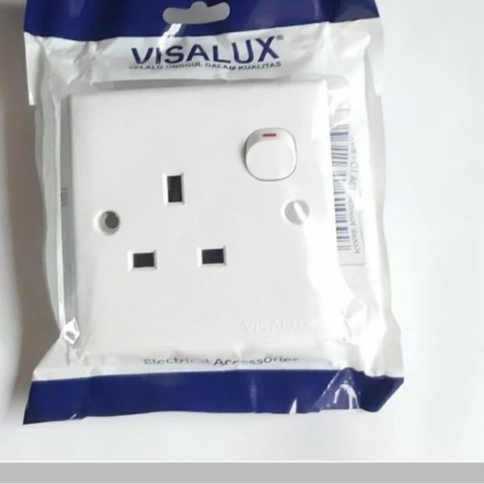 Jual Stop Kontak AC 1g Tanam Socket AC Visalux SNI E3113A - Jakarta ...