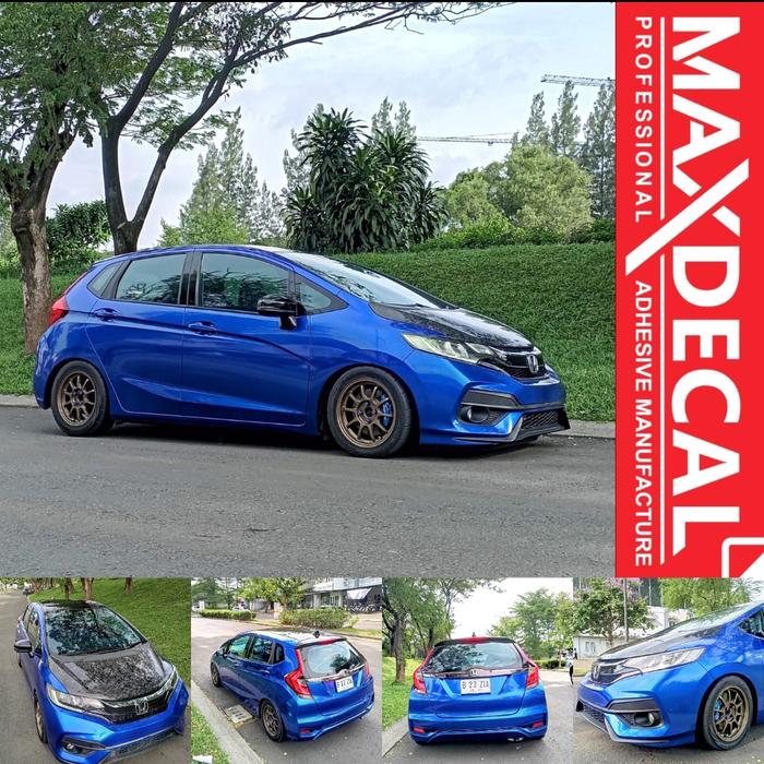 Jual PROMO! Wrapping Sticker Mobil Full body Biru Candy Glossy Maxdecal ...