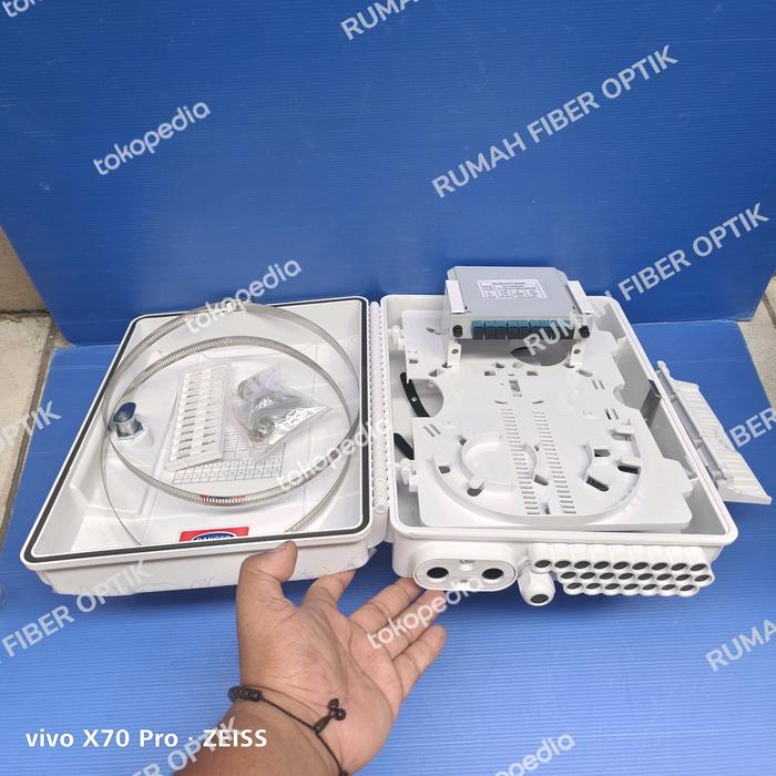 Jual odp 24 core model paz lengkap spliter box 1:8 sc upc/ODP 24 CORE ...