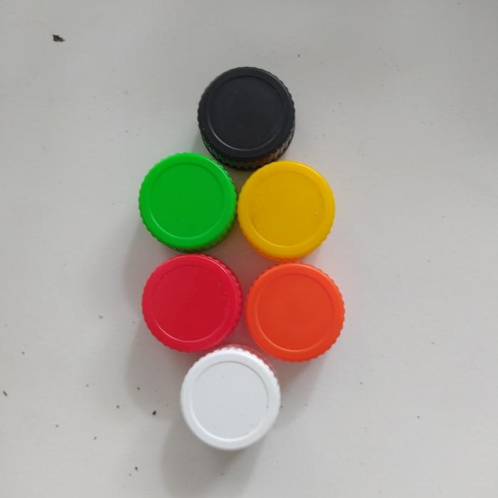 Jual tutup botol plastik warna warni untuk botol leher panjang tinggi ...