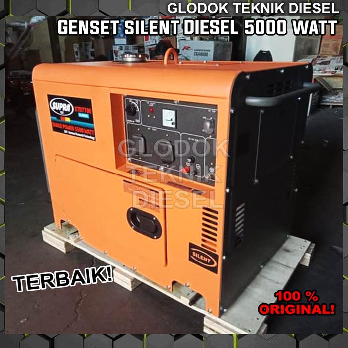 Jual Generator Genset Diesel Silent 5 KVA 5000 Watt 4500 Solar XTD 7700 ...