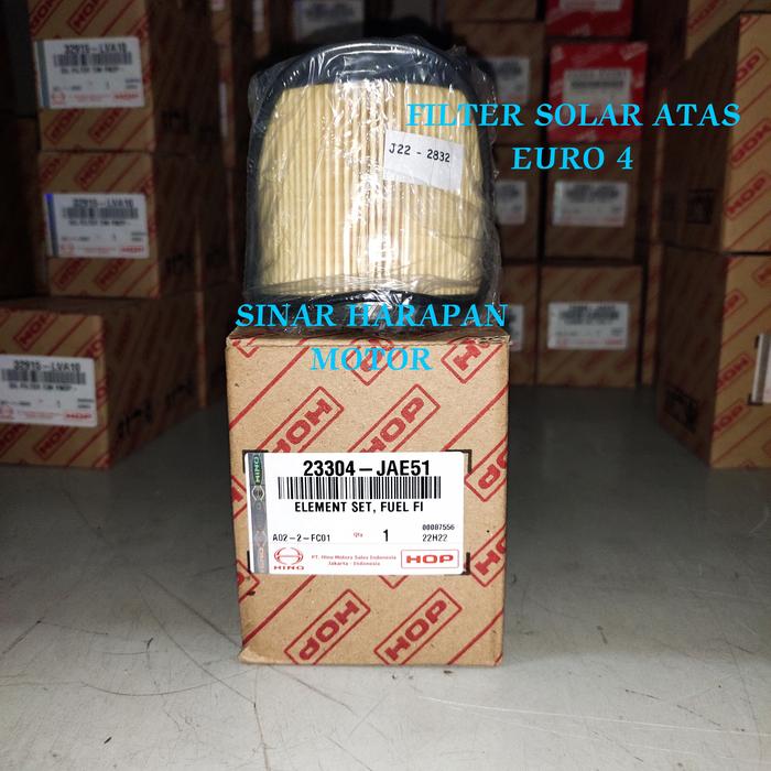 Jual FILTER SOLAR ATAS HINO EURO 4 ASLI 23304-JAE51 ELEMENT FILTER ...