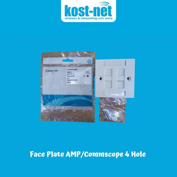 Jual Face Plate AMP/Commscope 4 Hole - Kab. Sleman - Kost-net Solution ...
