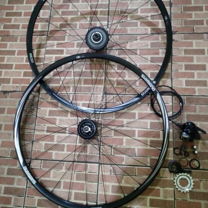 Jual Wheelset Shimano WH-S501 Internal Gear Shimano Alfine 8 Disc Brake ...