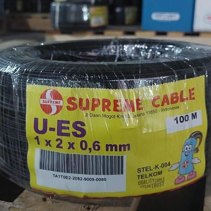 Jual Supreme Kabel Dropwire Telephone 2 Pair 1x2x0.6mm 100m Kabel DW ...