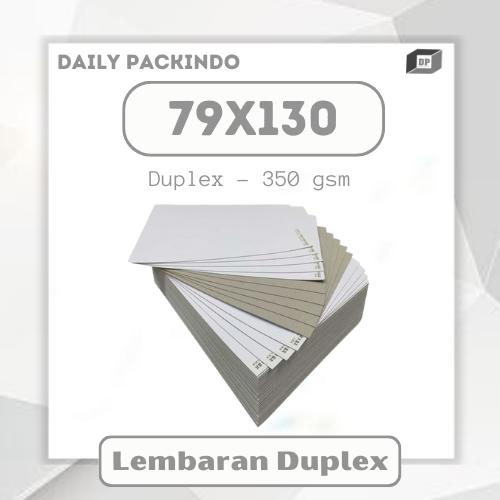 Jual Lembaran/Kertas/Duplex Karton Putih Abu Ukuran 79x130 cm Tebal 350 ...