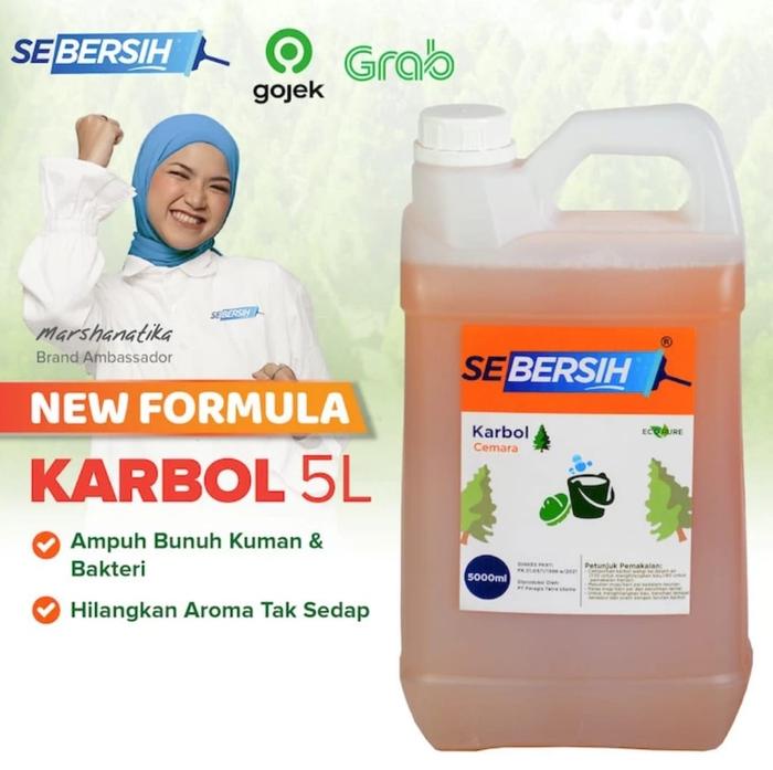 Jual Sebersih Karbol Sabun Pel Lantai Kamar Mandi 5 Liter / Galon Di ...