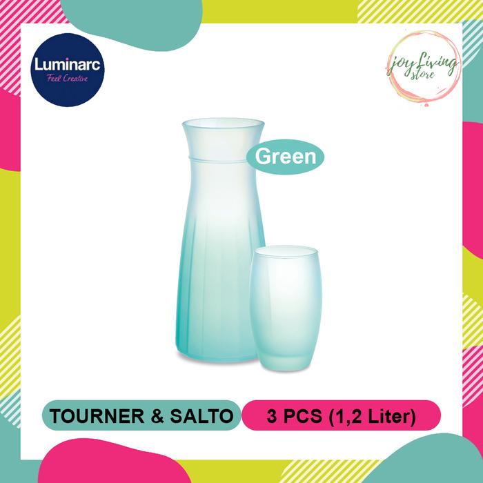 Jual Botol Minum Set Luminarc Tourner Jug 1 L + 2PC Salto Frost ...