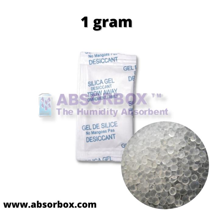 Jual Silica gel white 1gr pack 1kg desiccant penyerap kelembaban ...