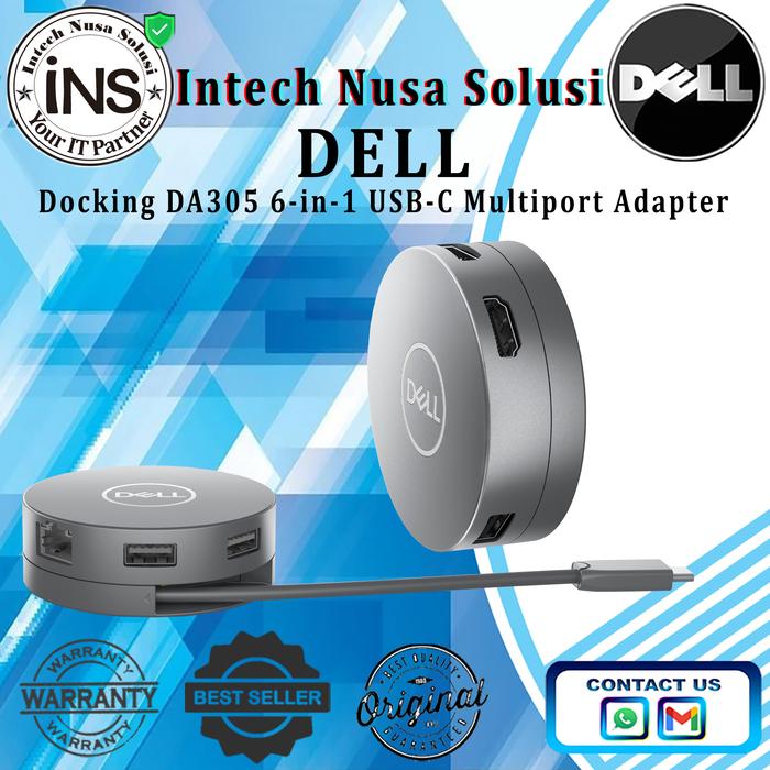 Jual Dell DA305 Universal Dongle 6-in-1 USB-C Multiport Adapter ...