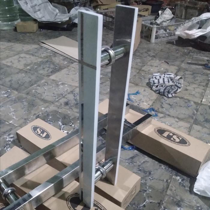 Jual handle pintu baut tembus gagang tarikan pintu stainles kotak ...