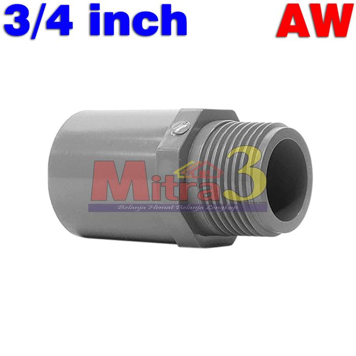 Jual Sambungan Pipa SOCK DRAT LUAR 3/4" AW / Sok DL SDL Socket 3/4 inci ...