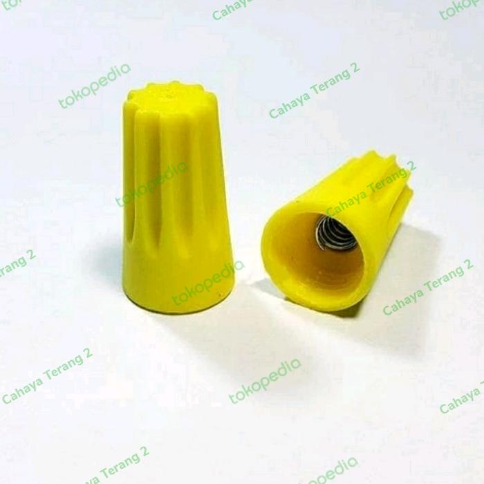 Jual las dop 4mm kuning/lasdop kuning 2,5 - 4mm/penutup kabel 4mm per ...
