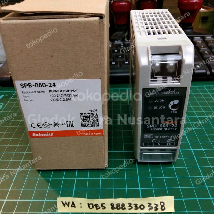 Jual Autonics Power Supply SMPS SPB-060-24 in 100-240vac out 24vdc 2,5A - Jakarta Barat - Glodok ...