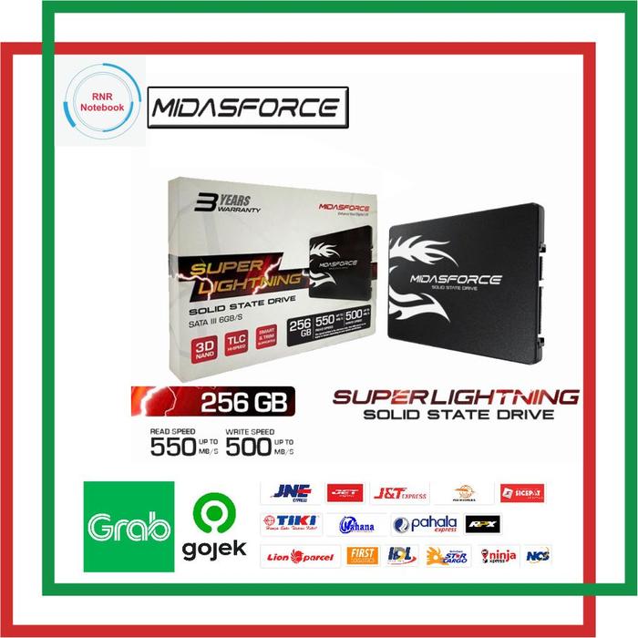 Jual SSD 256GB MIDASFORCE SATA 3 6GB/s SUPER LIGHTNING NEW / SSD 256GB ...