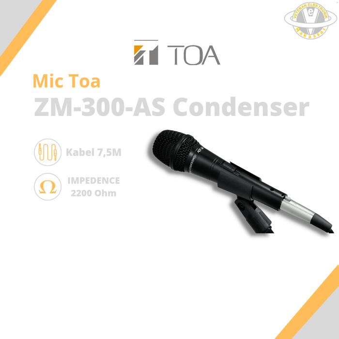 Jual Mic Kabel TOA ZM-300-AS CONDENSER | ORIGINAL - Kota Makassar ...