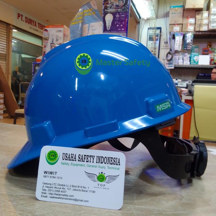 Jual Helm Safety Msa Original Warna Biru Iner Fastrack Original 100% ...