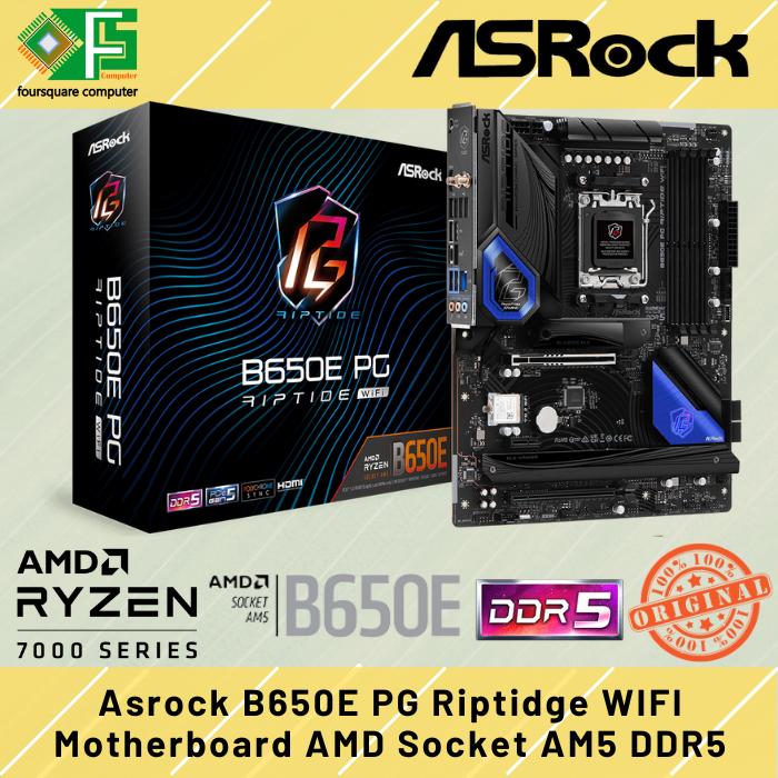 Jual Asrock B650E PG Riptide WIFI Motherboard AMD Socket AM5 DDR5 ATX ...