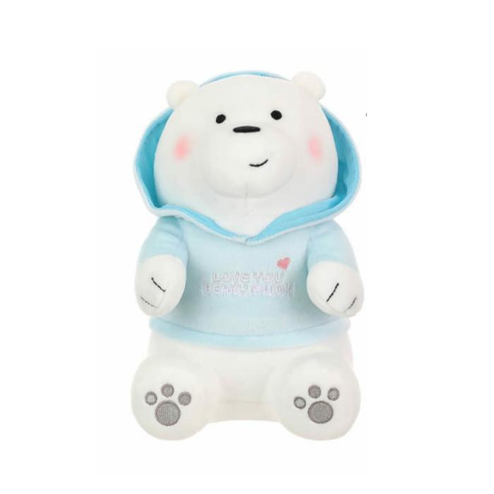 Jual MINISO We Bare Bears Plush Toy With Hoodie (Ice Bear) - Kota Medan ...