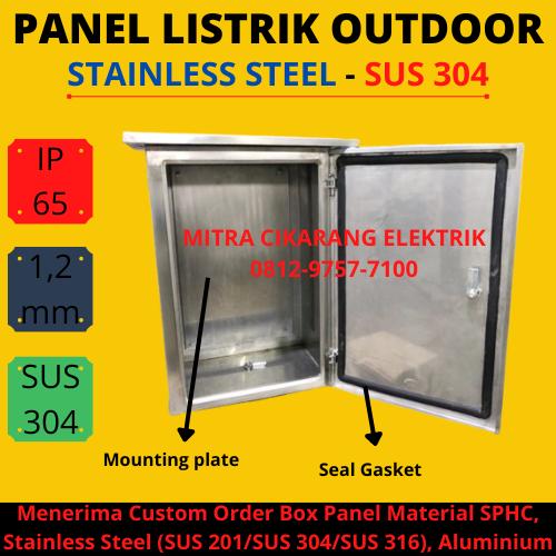Jual Box Panel Stainless Outdoor 50x40x20Cm SUS304 1.2mm DOFF GT - Kota ...