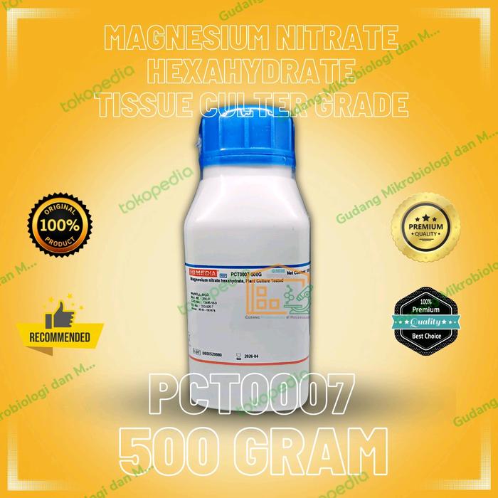 Jual Magnesium Nitrate Hexahydrate, PCT Grade | Mg(NO3)2.6H2O, 500 Gram ...