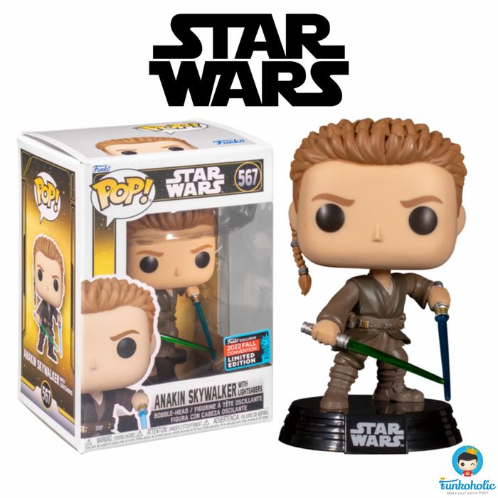 Promo Funko POP! Star Wars Anakin Skywalker with Lightsabers NYCC ...