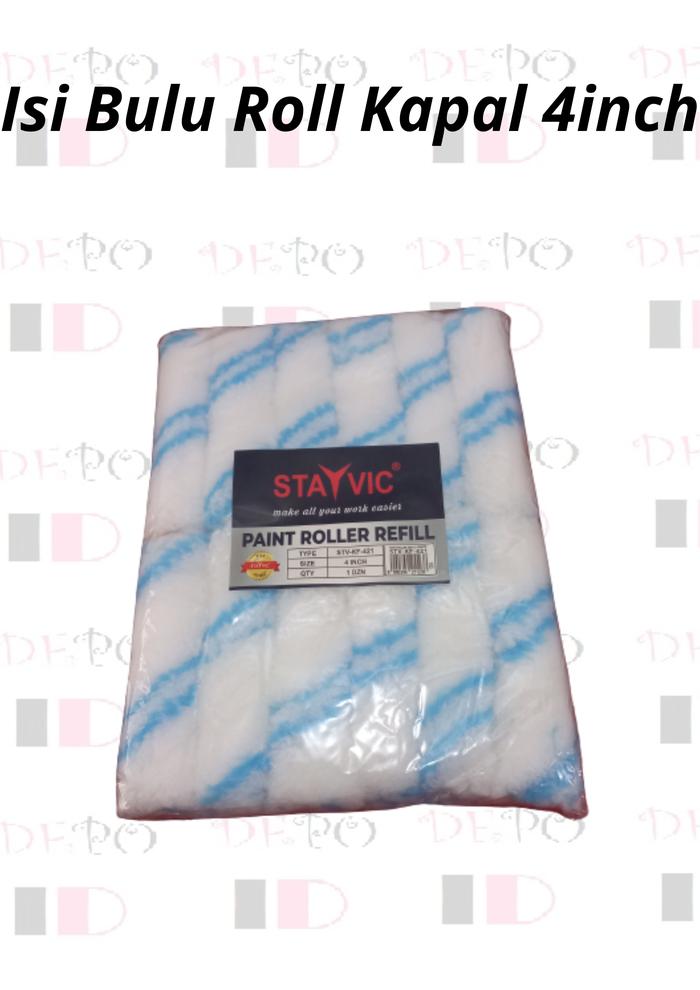 Jual Isi Bulu Roll Kapal Wool 4 inch Refill Roller Cat Tembok & Cat ...