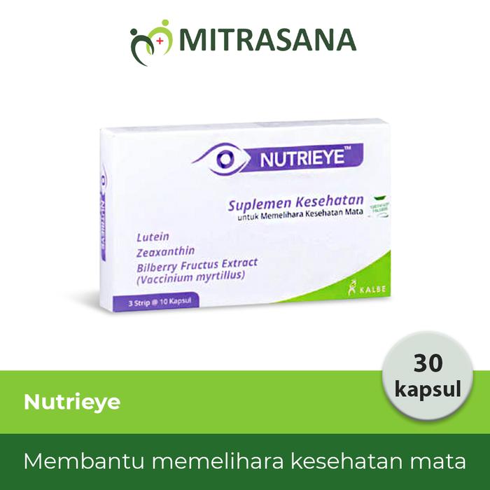 Jual NutriEye 3 Strip x 10 kapsul - Suplemen Kesehatan Mata - Jakarta ...